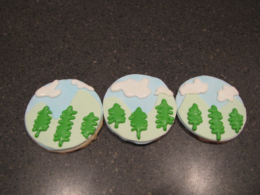 Mountain Theme Cookies - CakeCentral.com