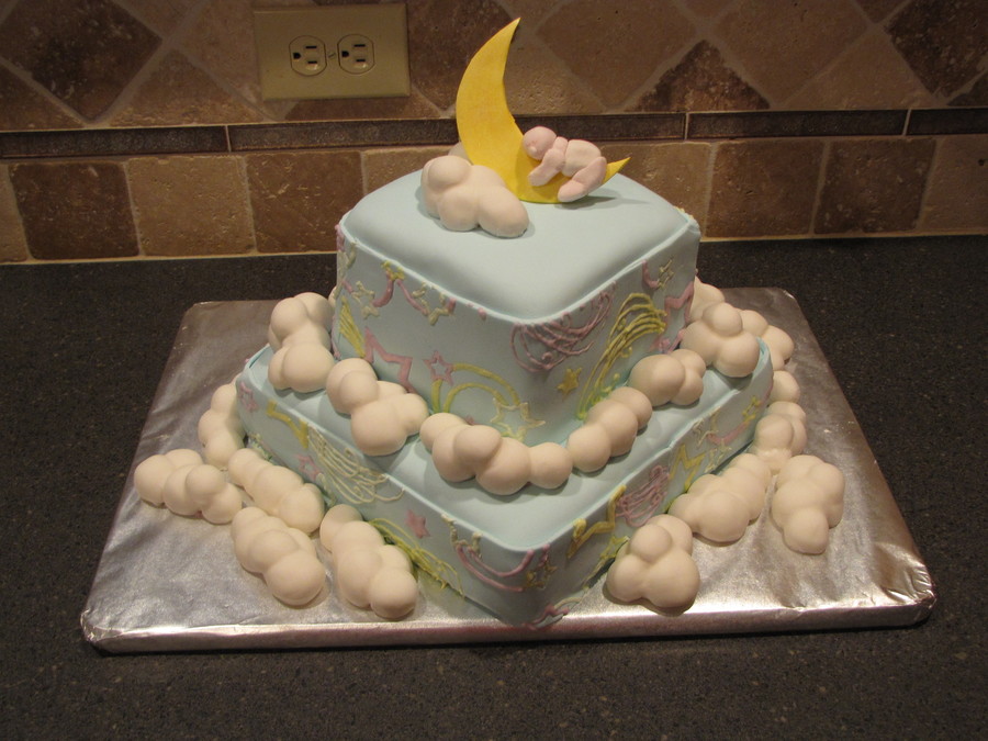 Baby Shower Cloud Cake - CakeCentral.com