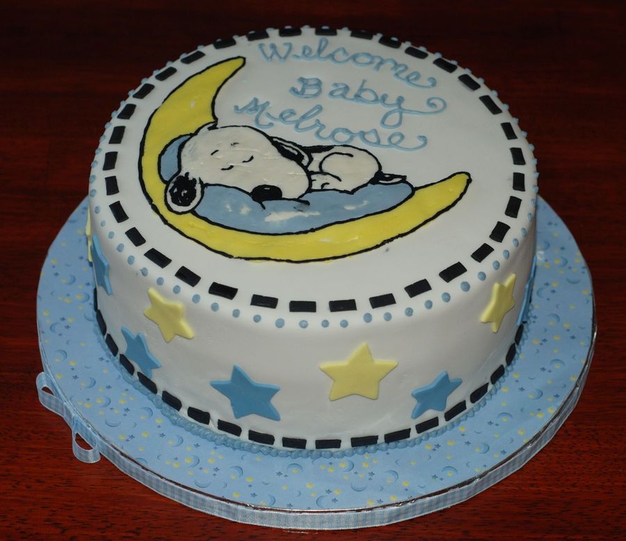 Snoopy Baby Shower - CakeCentral.com