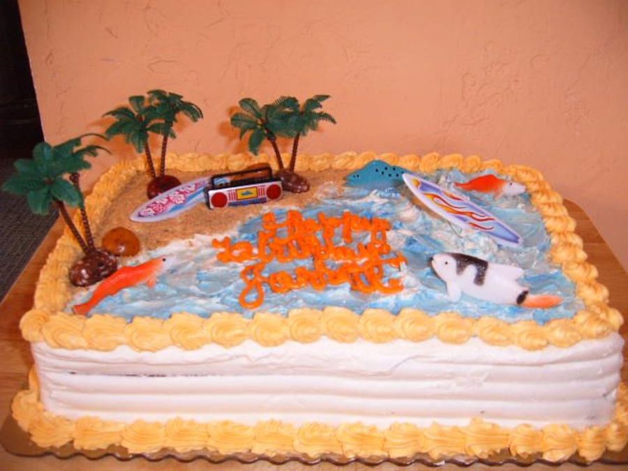 Surfer Cake - CakeCentral.com
