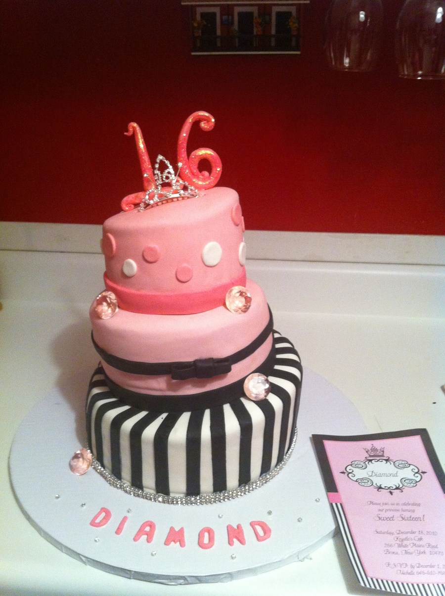 Diamond Sweet 16 - CakeCentral.com