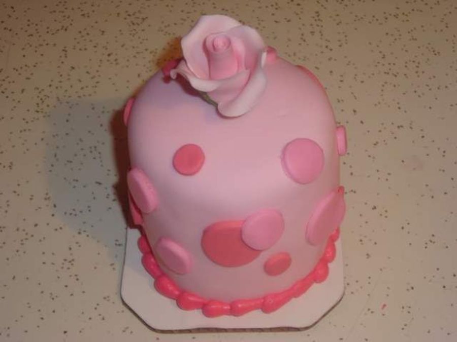 Pink Mini Cake - CakeCentral.com
