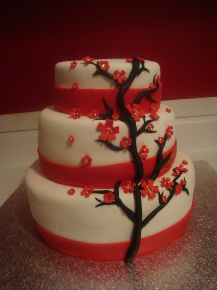 Cherry Blossom Wedding - CakeCentral.com