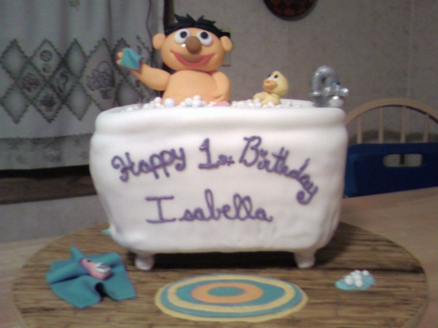 Ernie Bath Tub Cake - CakeCentral.com
