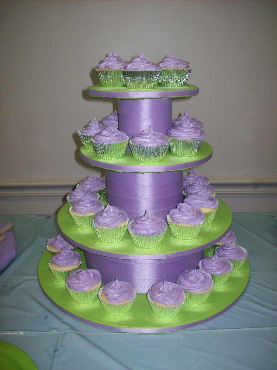 Princess & The Frog Cupcake Tower - CakeCentral.com