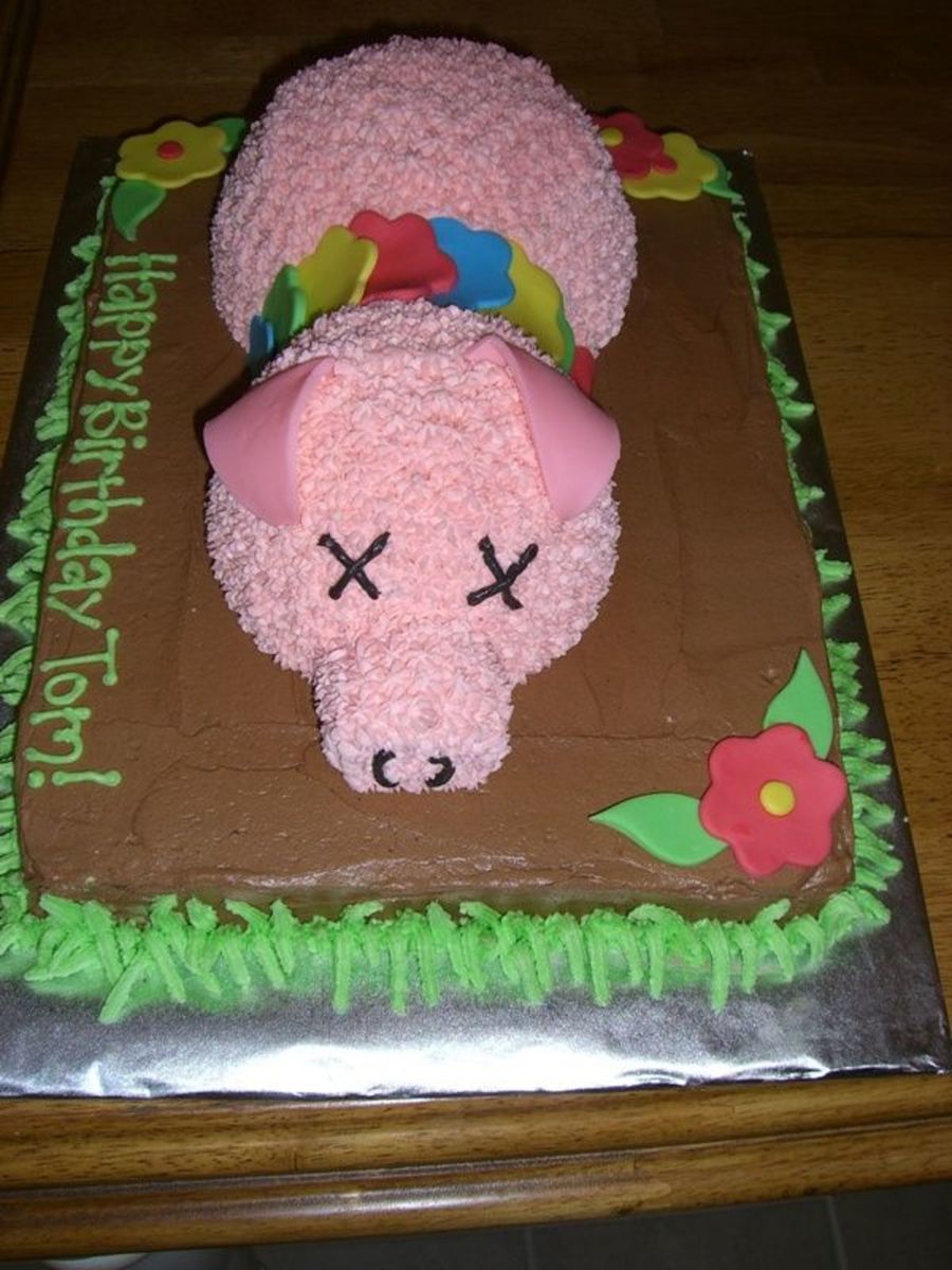Luau Pig Cake - CakeCentral.com