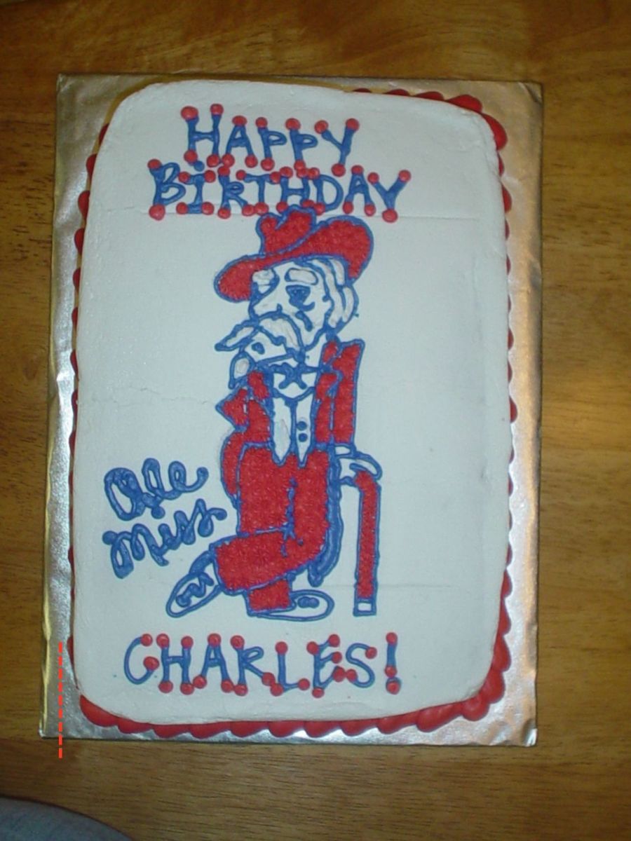 Ole Miss Cake - CakeCentral.com