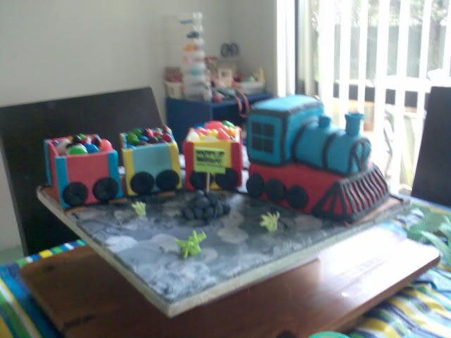 3D Train Cake - CakeCentral.com