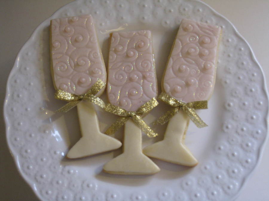 Champagne Glass Cookies - CakeCentral.com