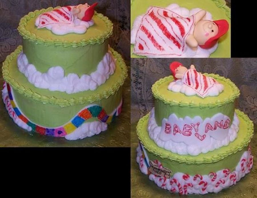 Babyland Candyland Themed Baby Shower Cake - CakeCentral.com
