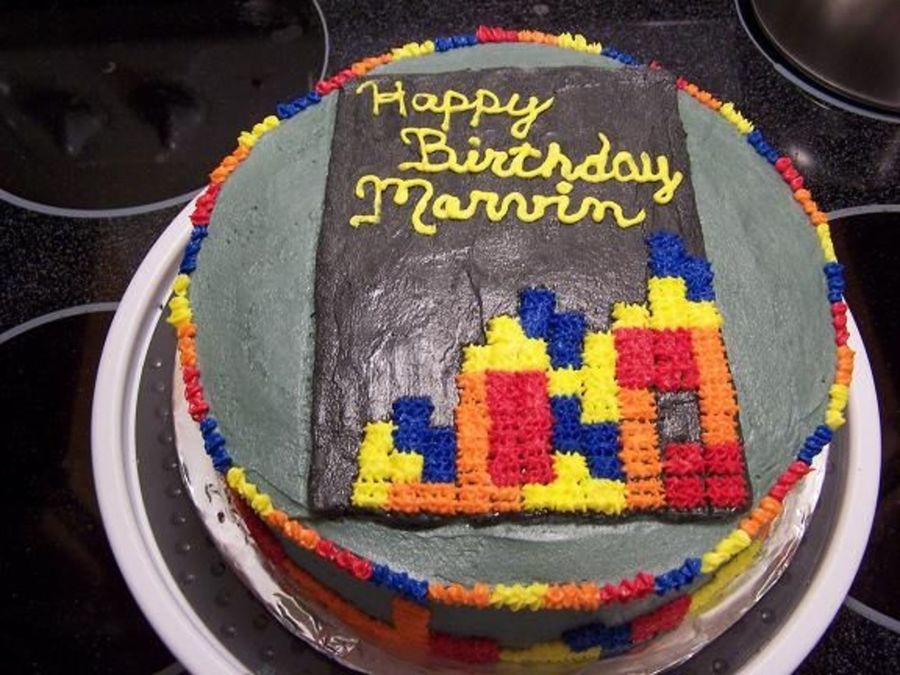 Tetris Birthday Cake - CakeCentral.com