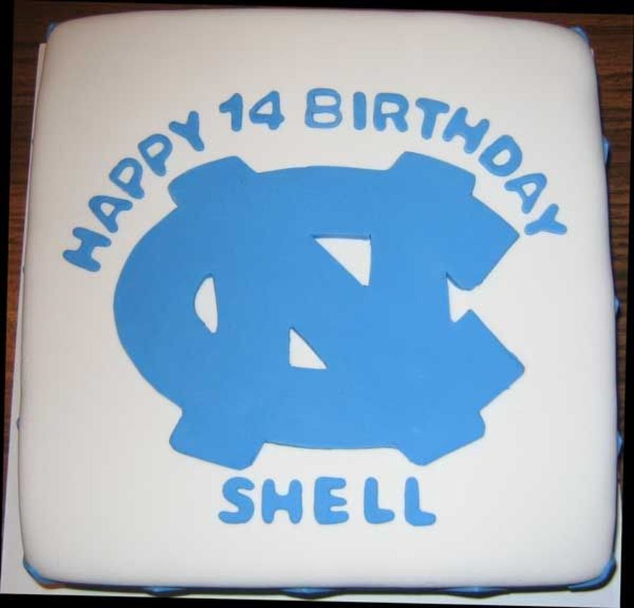 Unc Tar Heels Birthday Cake - CakeCentral.com