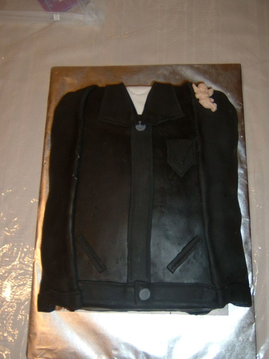 Leather Motorcycle Jacket - CakeCentral.com