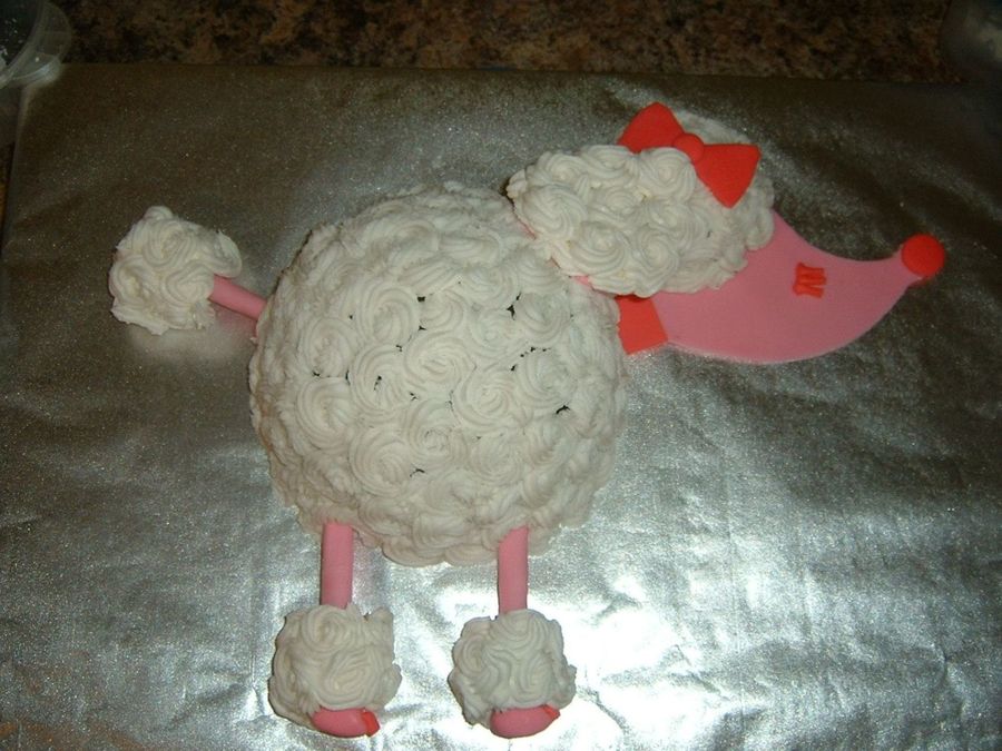 Poodle Cake - CakeCentral.com