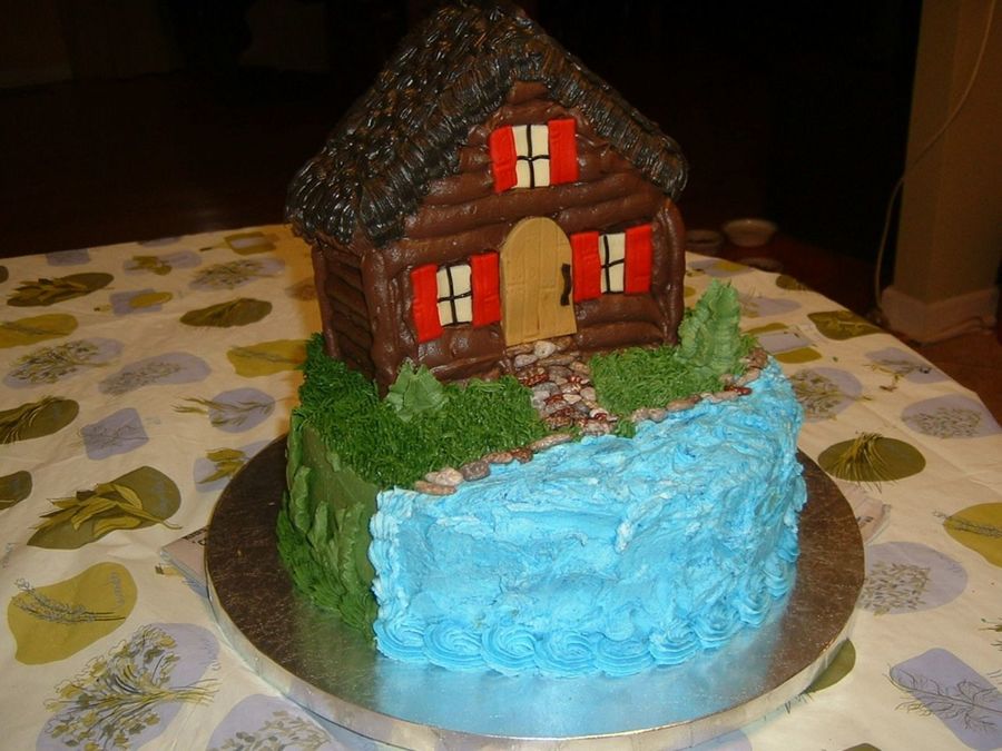 Lake Cabin - CakeCentral.com
