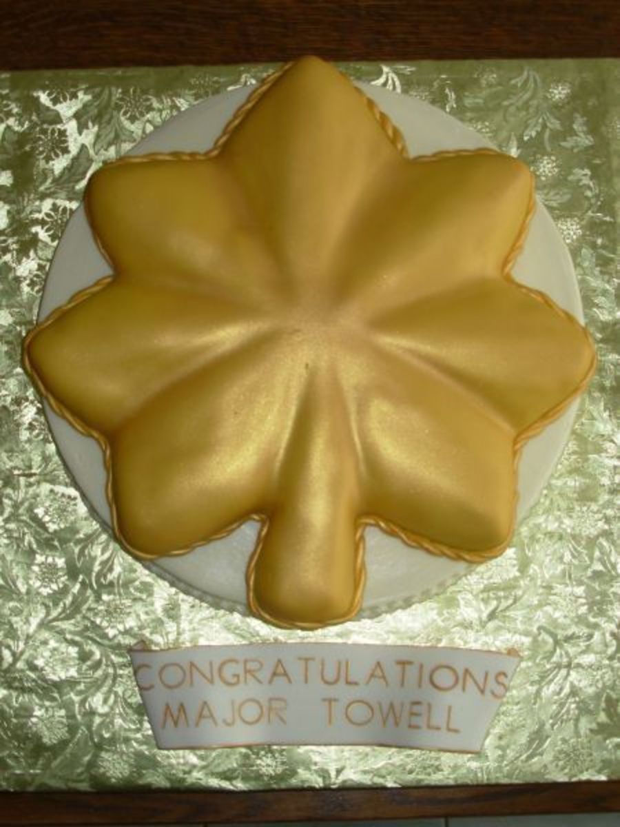 Air Force Major's Oak Leaf - CakeCentral.com