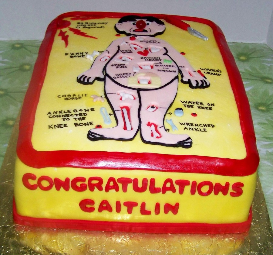 Operation Game College Graduation Cake - CakeCentral.com