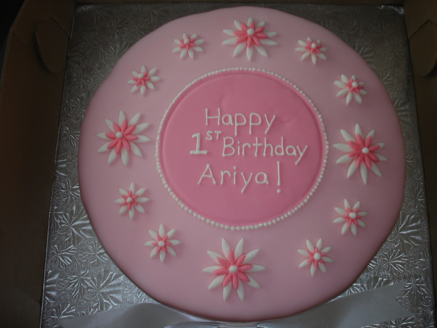 Ariya's First Birthday Cake - CakeCentral.com