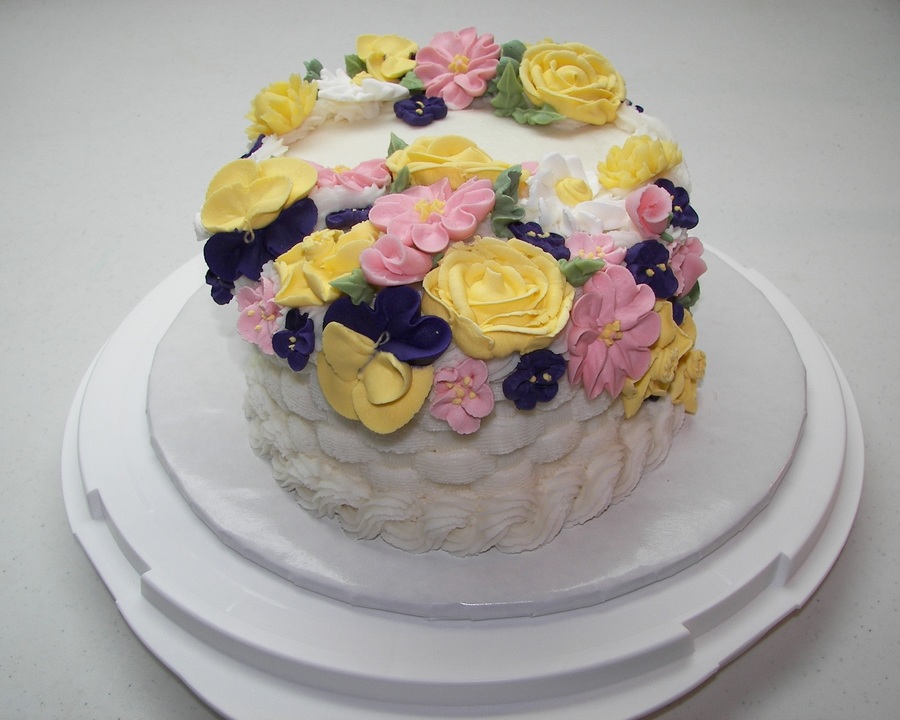 Wilton Course 2 Final Cake - CakeCentral.com