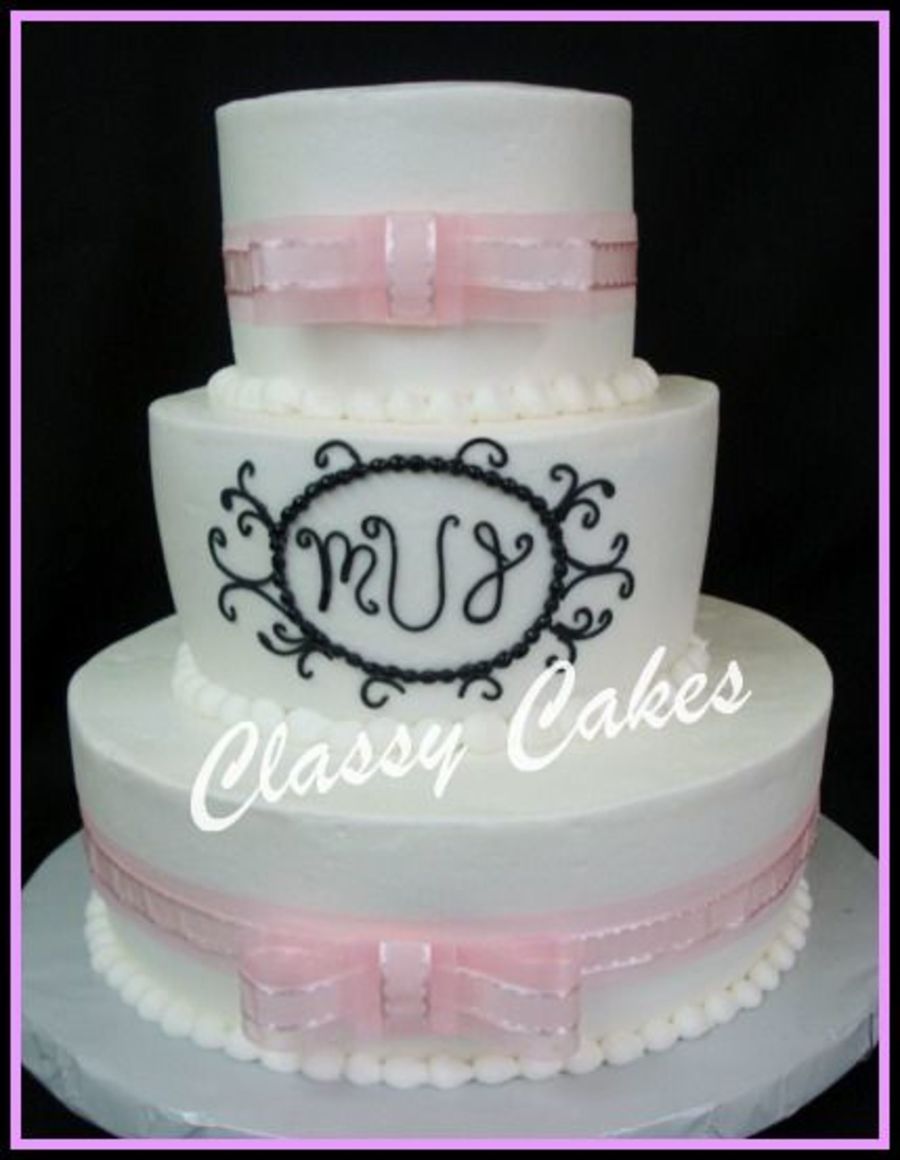 Pink Bows - CakeCentral.com
