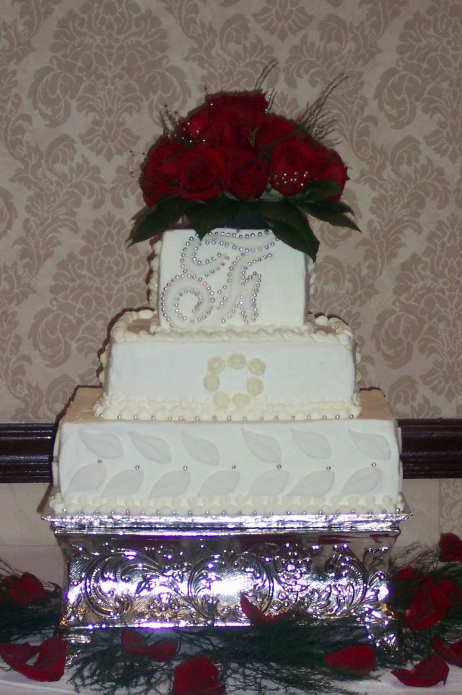 Square Traditional Cake - CakeCentral.com