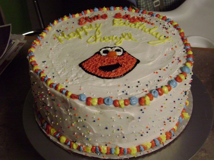 Elmo Says "happy Birthday" - CakeCentral.com