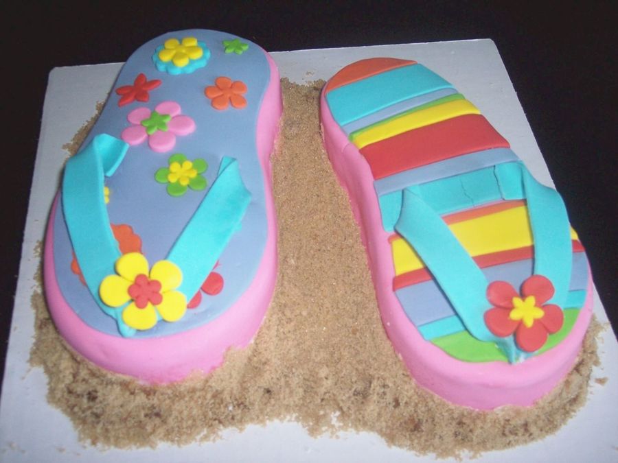 Flip Flop Cake - CakeCentral.com