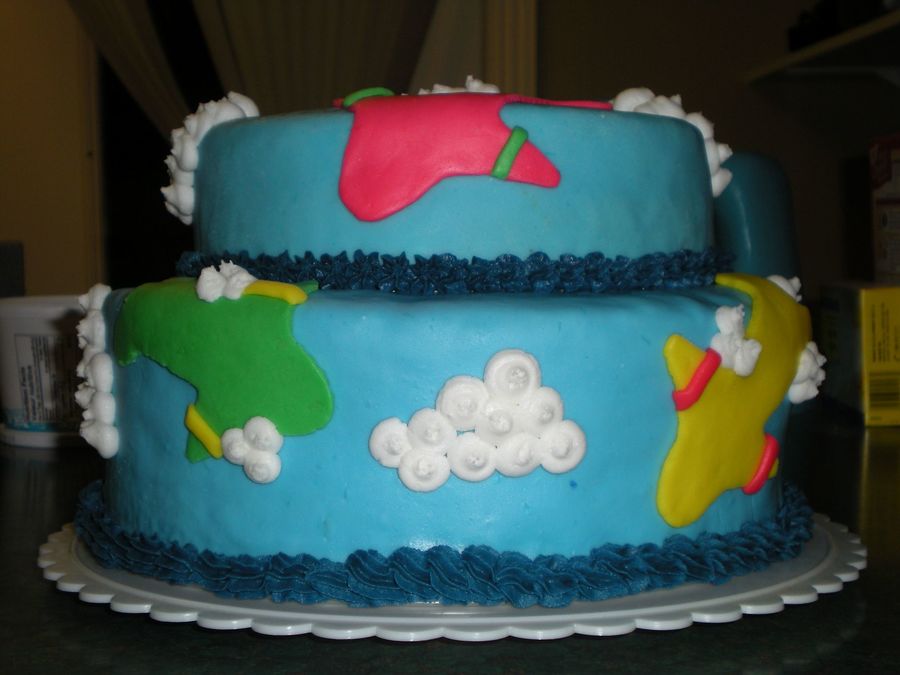 Airplane Cake For 1St Birthday - CakeCentral.com