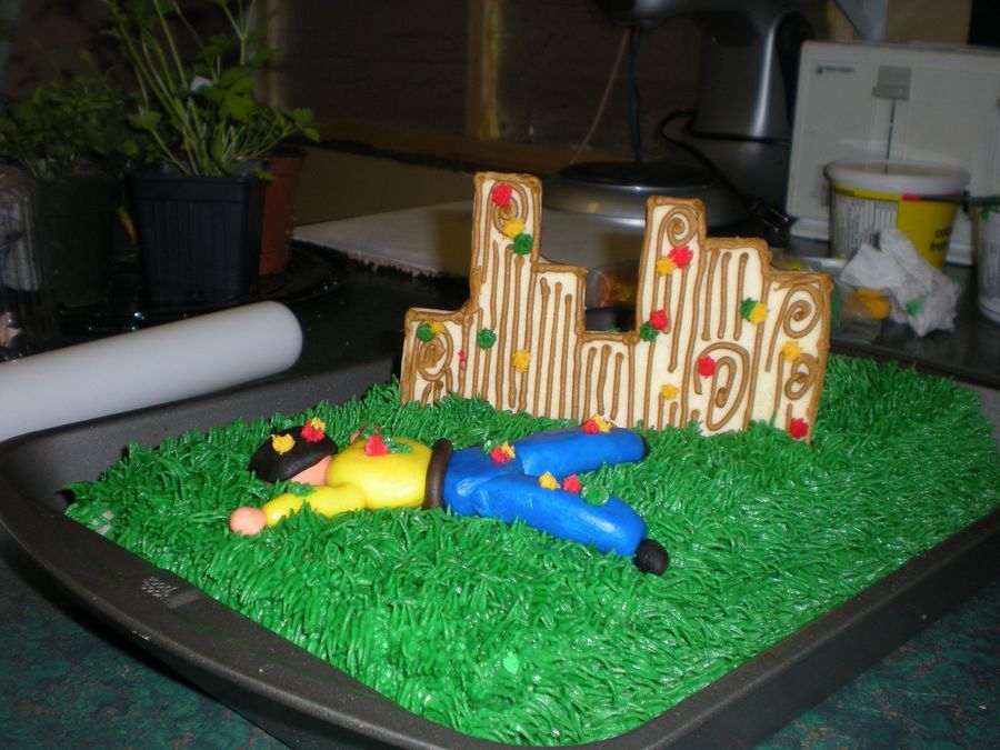 Paintball Theme Cake And Cookies - CakeCentral.com
