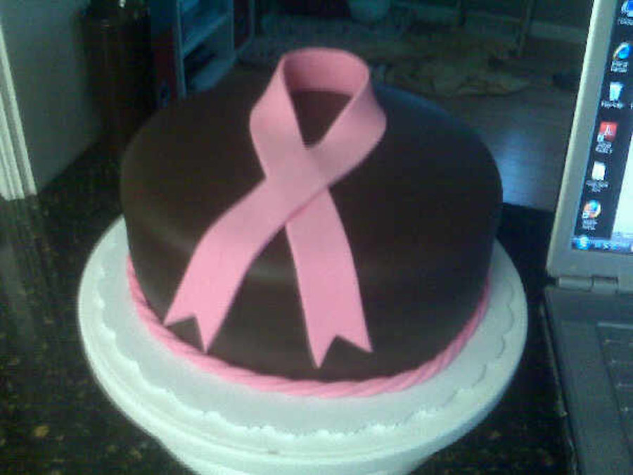 Cancer Ribbon Cake - CakeCentral.com