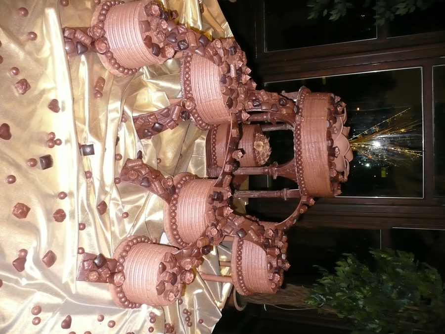 Chocolate Explosion With Chocolate Bridges - CakeCentral.com