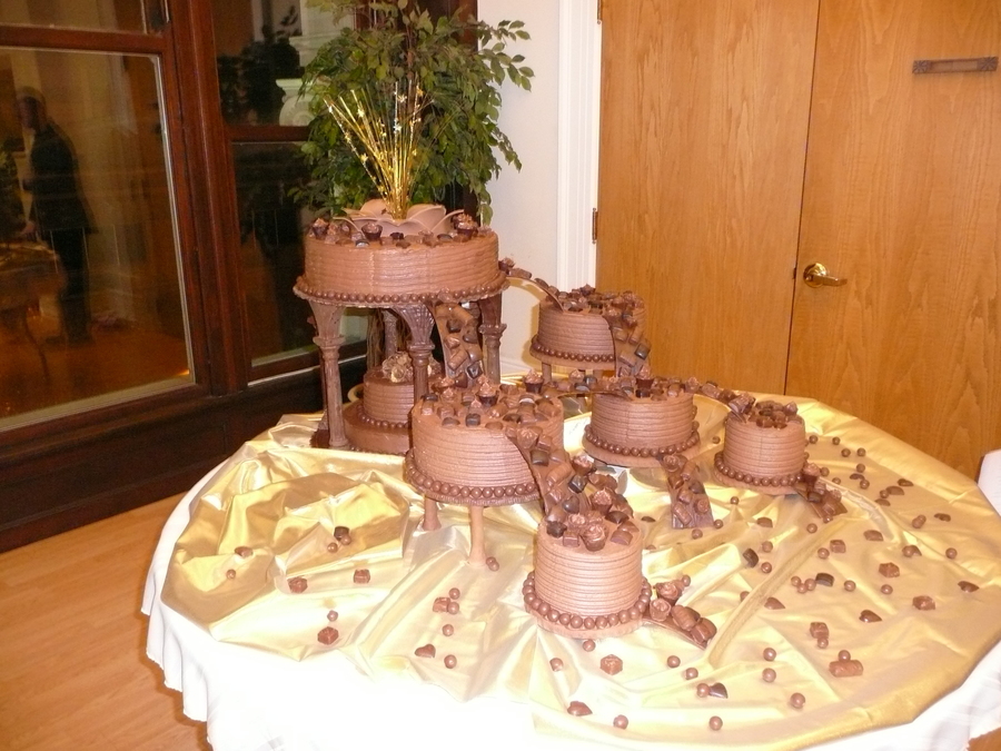 Chocolate Explosion With Chocolate Bridges - CakeCentral.com