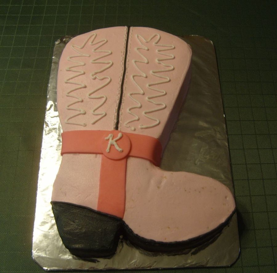 Cowgirl Boot Cake - CakeCentral.com