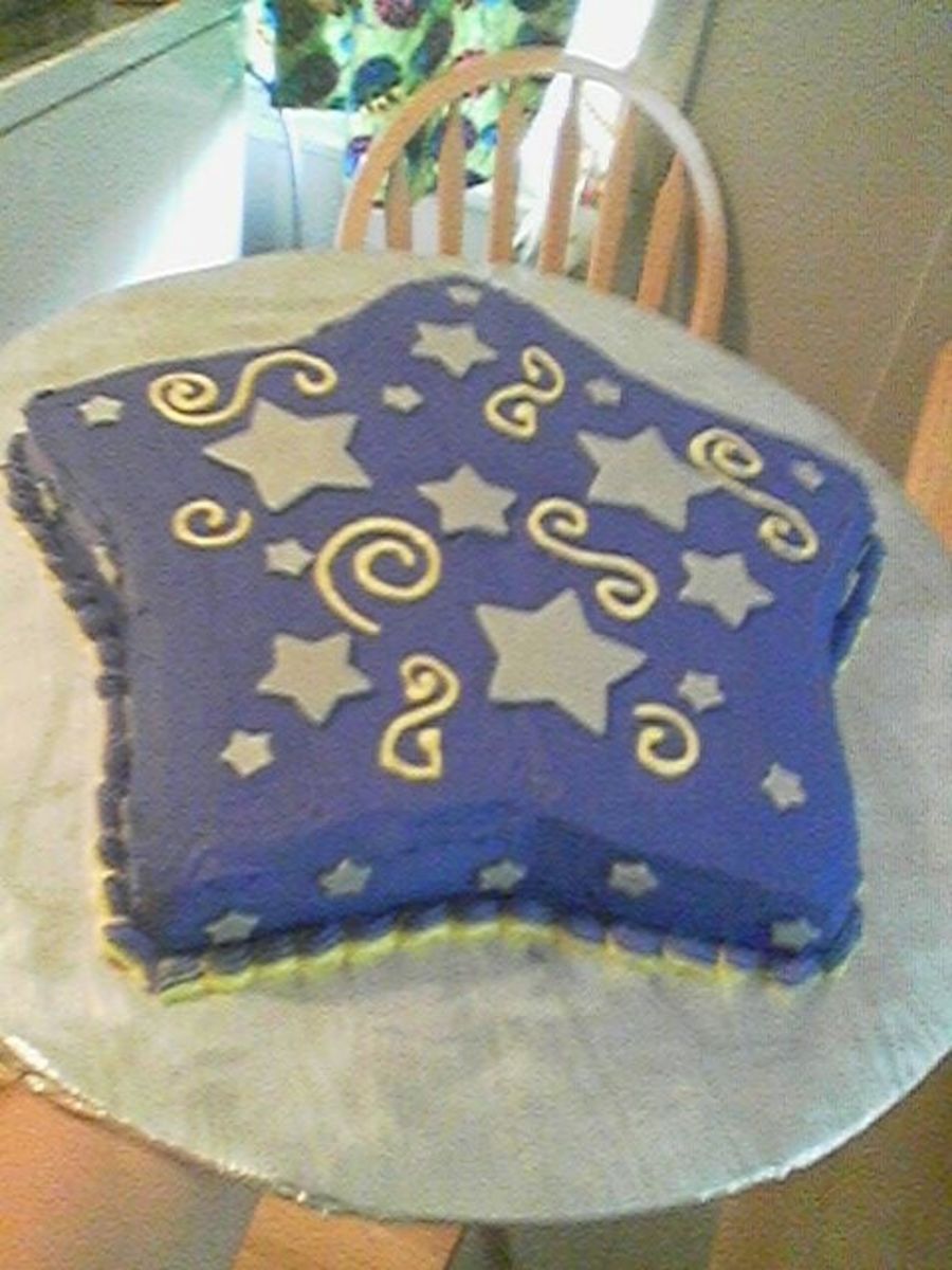 Purple Star Cake - CakeCentral.com