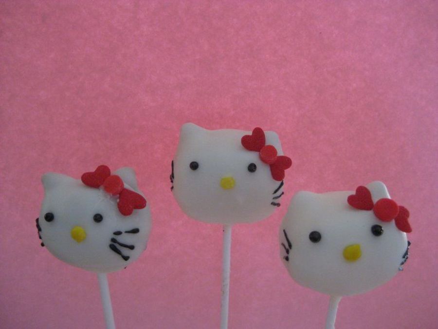 Hello Kitty Cake Pops - CakeCentral.com