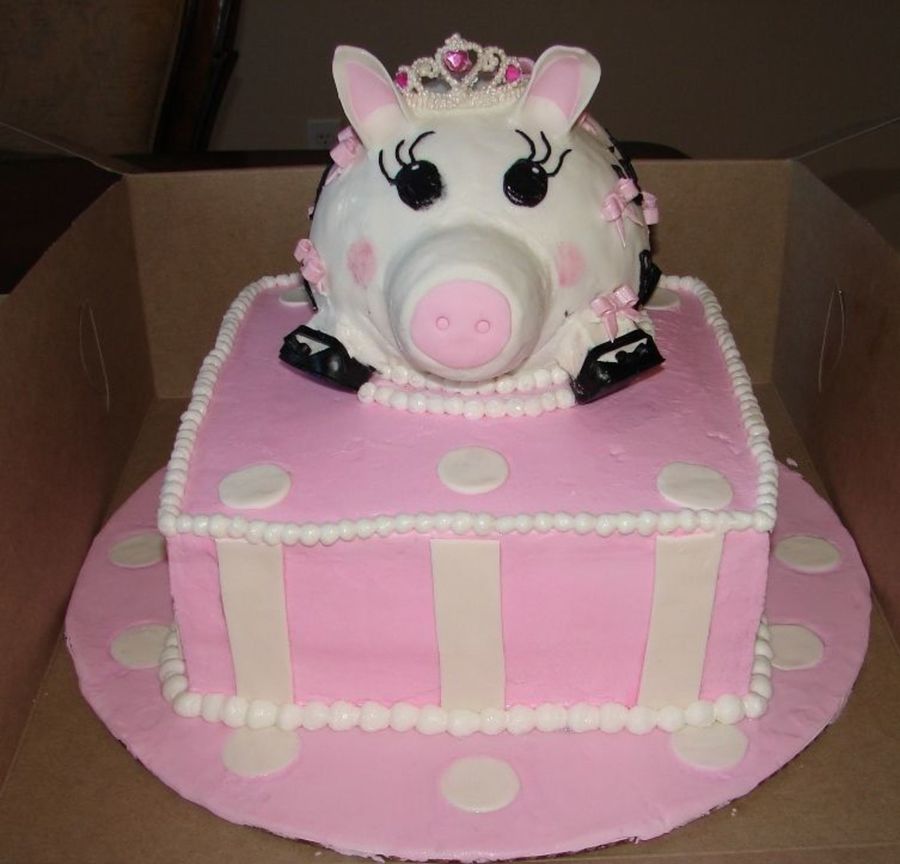 Side Of The Piggy Cake - CakeCentral.com