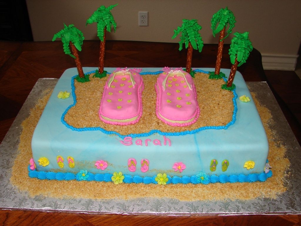 Flip Flop Birthday Cake - CakeCentral.com