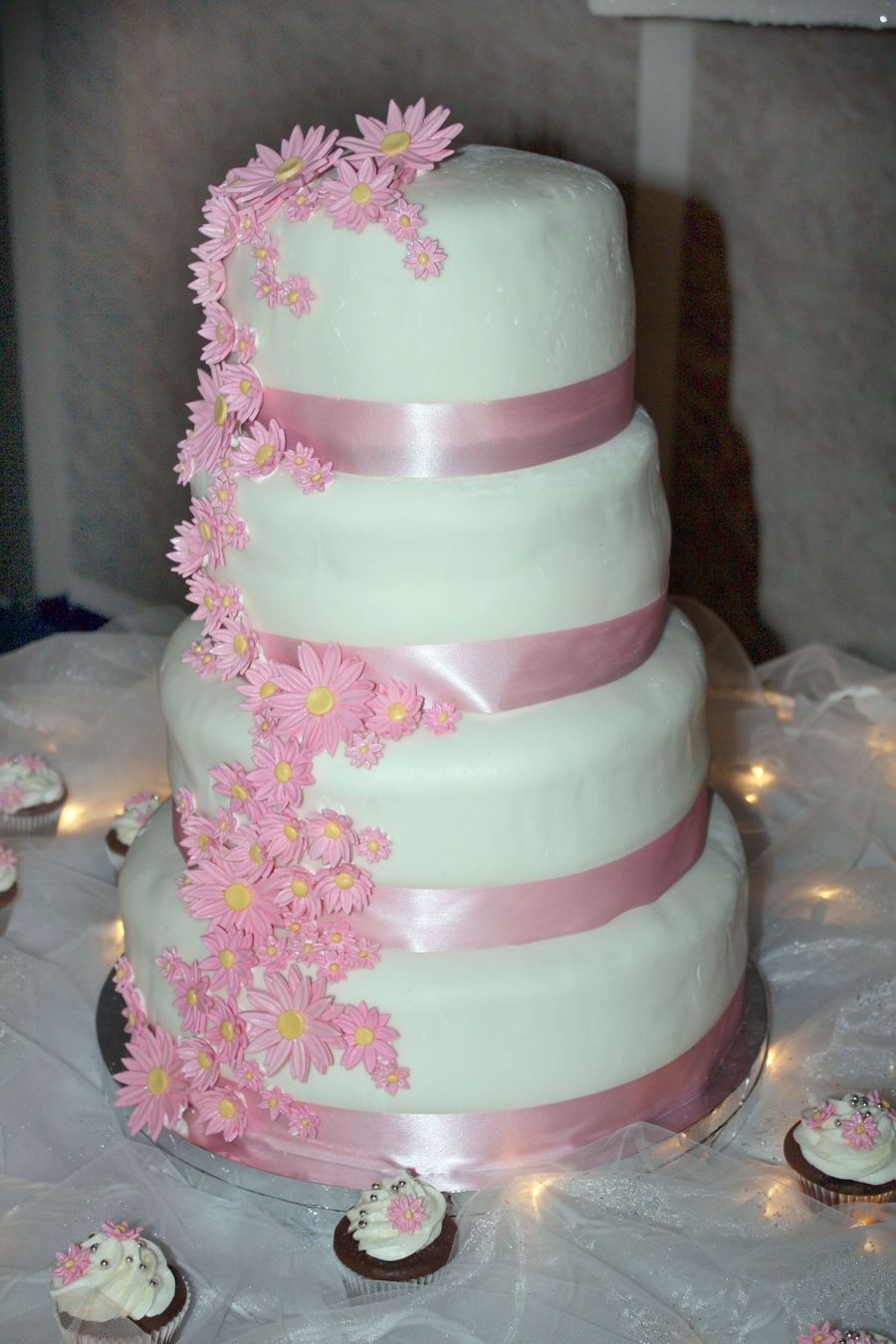 Pink Daisy Close Up - CakeCentral.com
