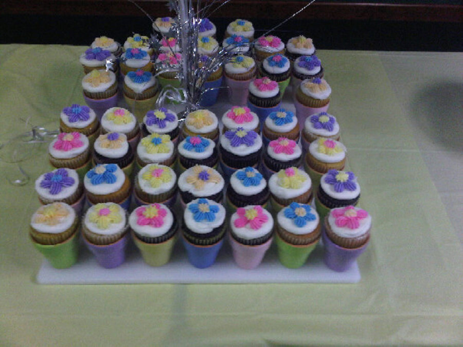 Mother's Day Flower Cuppies - CakeCentral.com