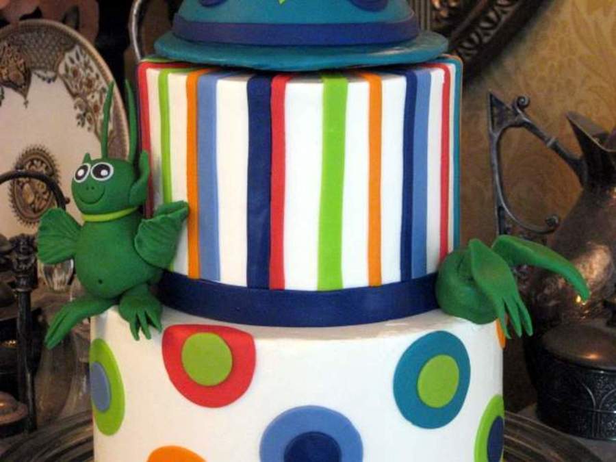 Aliens And Spaceship Birthday Cake - CakeCentral.com