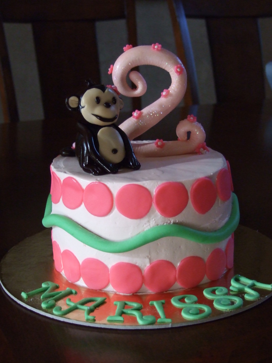 Mod Monkey Birthday - CakeCentral.com
