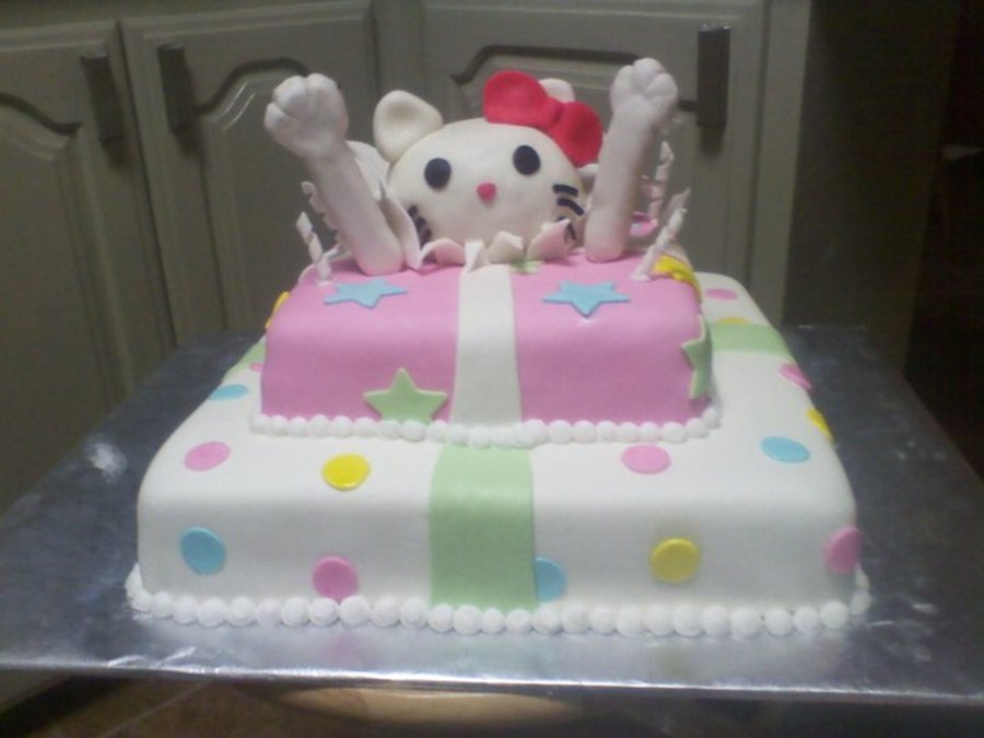 Hello Kitty Present - CakeCentral.com