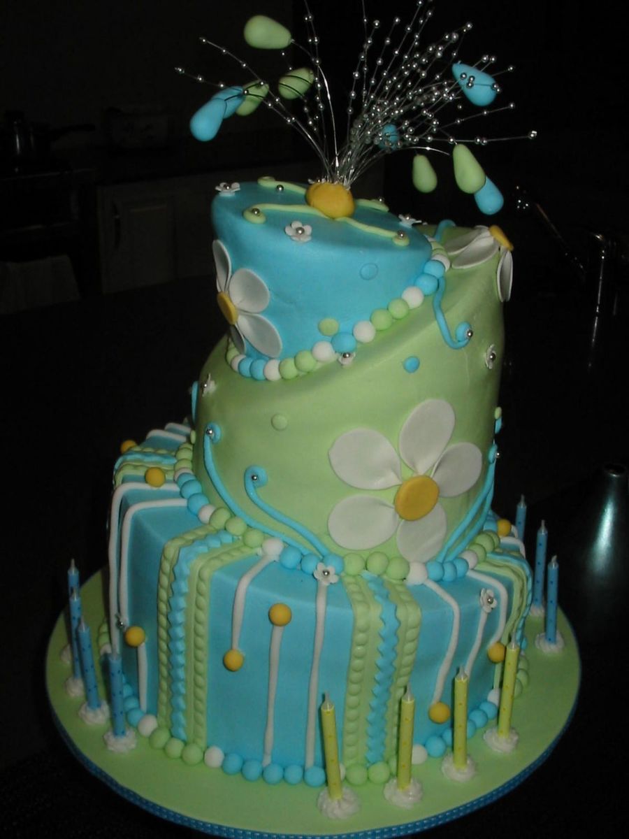 Whimsical Birthday Cake - CakeCentral.com