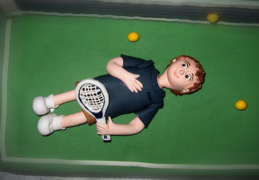 Tennis Cake For Some Sibling Rivalry - CakeCentral.com
