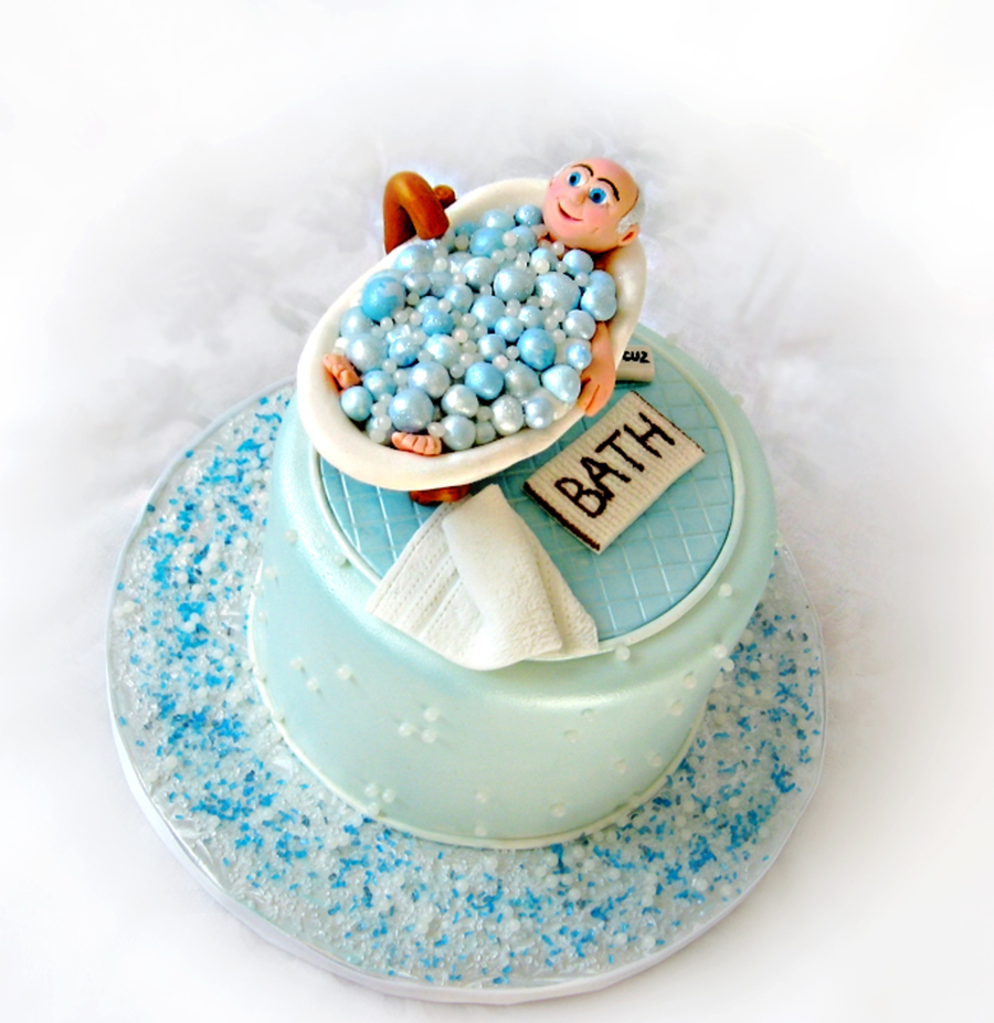Bathtub Birthday Cake - CakeCentral.com