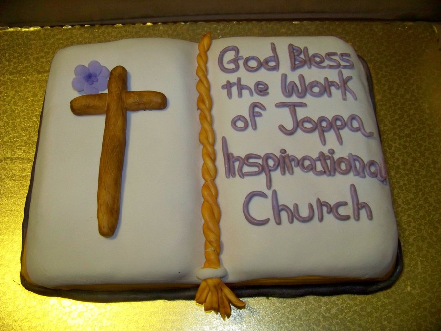 Bible Cake For New Ministry - CakeCentral.com