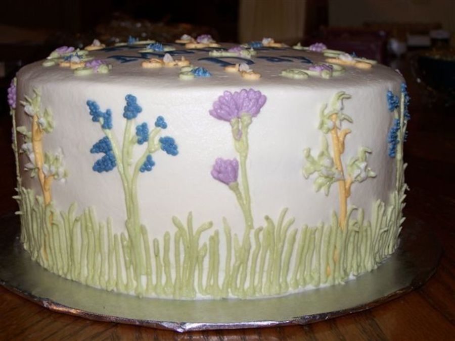 Flowers & Grass - CakeCentral.com