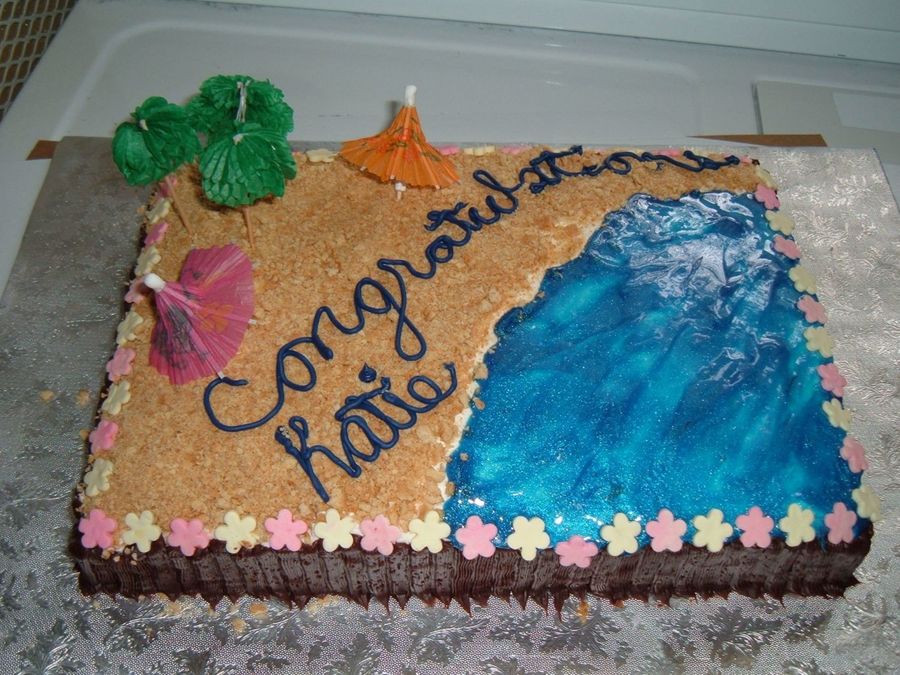 Beach Graduation - CakeCentral.com