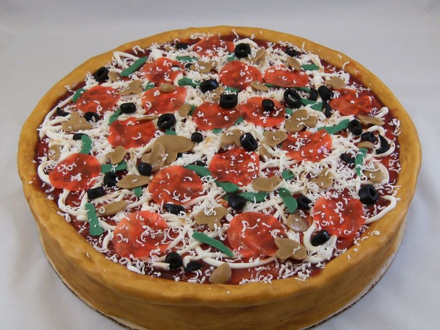 Pizza Cake - CakeCentral.com