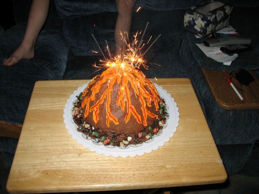 Volcano Cake - CakeCentral.com